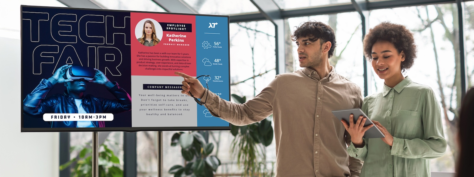 Digital Signage for Corporate Communications | Hughes