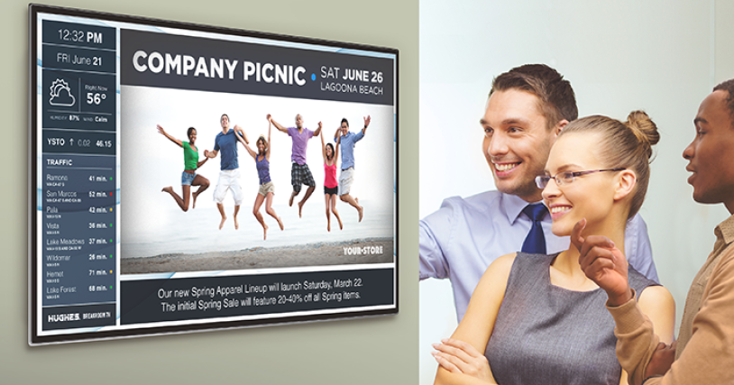 5 Ways Digital Signage Elevates Employee Experience | Hughes