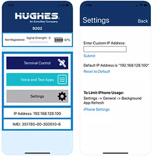 BGAN Mobile Satellite Terminals: S-band and L-band | Hughes