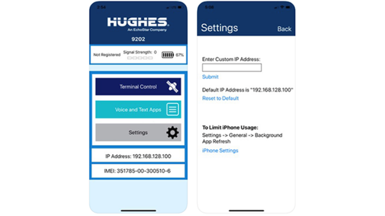 BGAN Mobile Satellite Terminals: S-band and L-band | Hughes